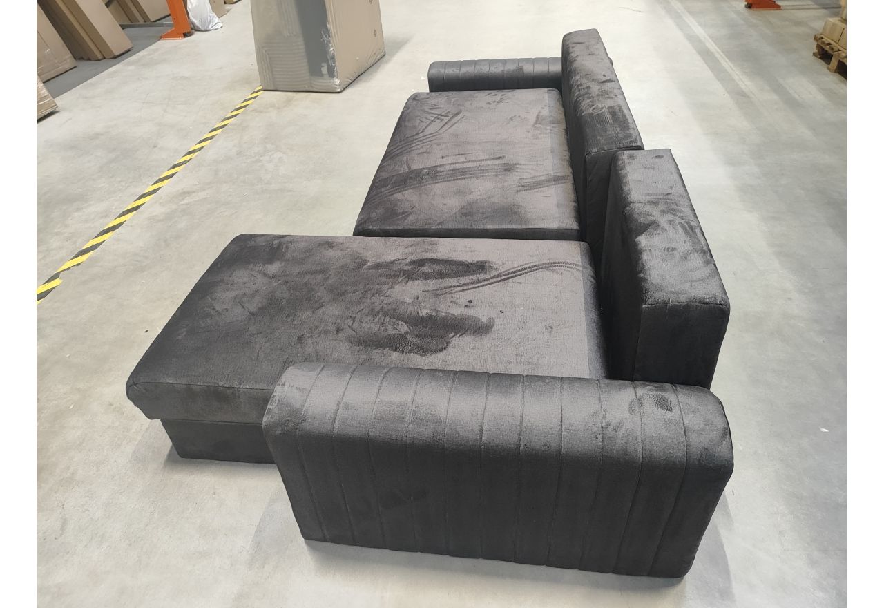 Narożnik AXEL - Monolith 92 - grafitowy brąz - OUTLETU - sklep MKS Meble